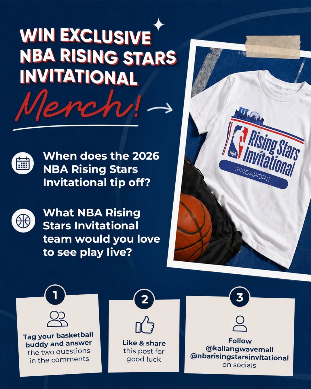 NBA Rising Stars Invitational Contest: Win Exclusive Tees at Kallang ...